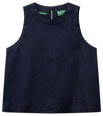 Benetton Bluse, blau, X-Small