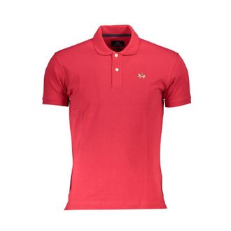 La Martina La Martina Rosso Baumwoll Herren Poloshirt