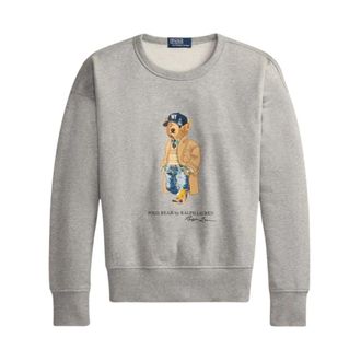 Polo Ralph Lauren NYC Heritage Bear Rundhals-Pullover - - Sweatshirts & Hoodies - Herren - Grau - XL