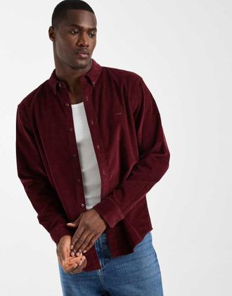 Levi's authentisches Hemd mit Knopfleiste in Burgunderrot