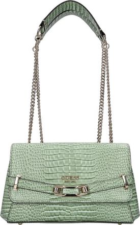 Guess Femme, Sacs, Vert, Taille: ONE Size Sac en similicuir avec imprim&eacute; crocodile