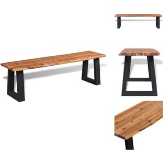 vidaXL Vidaxl - Sitzbank Akazienholz Massiv 160 cm - Holzbank - Industriebank - Akazienholzb&auml;nkchen - Wohnzimmersofa - Ecksofa