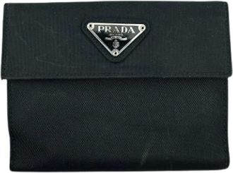 Prada unisex, Pre-owned, Noir, Taille: ONE Size Portefeuille en nylon Pre-owned
