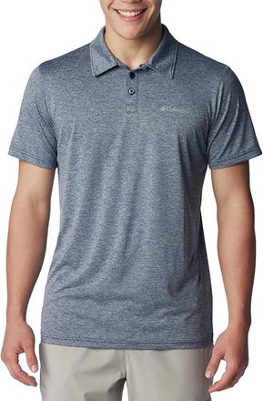 Columbia Herren-Poloshirt Hike, Größe XL, blaugrau meliert
