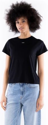 Pinko Pinko, Femme, Tops, Noir, Taille: 40 FR T-shirt Mini Logo