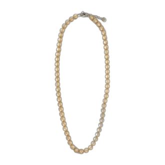 Emporio Armani Resin Pearls Necklace - - Accessories - Damen - Beige - ONE SIZE