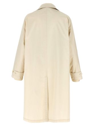 Maison Margiela Layered Cotton Trench Coat - Cream