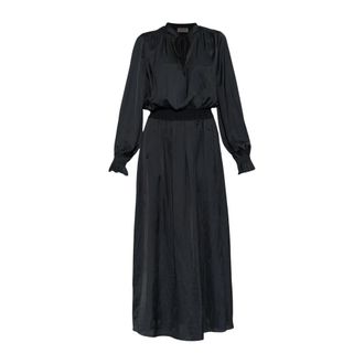 Zadig&Voltaire Rayado Satin Maxikleid - - Dresses - Damen - Schwarzk - S