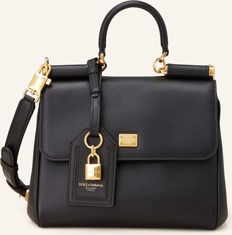 Dolce & Gabbana Handtasche My Sicily Plong&eacute; schwarz