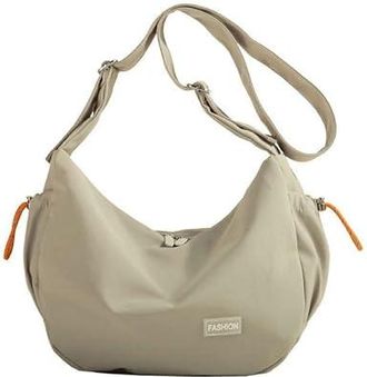 Generic Hobos Sac &agrave; bandouli&egrave;re en forme de croissant en nylon pour femme, sac &agrave; bandouli&egrave;re de couleur unie avec sangle r&eacute;glable, sac &agrave; bandouli&egrave;re d&eacute;contrac