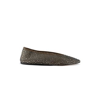 Le Monde Beryl Femme, Chaussures, Brun, Taille: 36 EU Mesh Crystal Ballet Mary Jane Flat