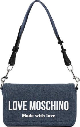 Love Moschino Femme, Sacs, Bleu, Taille: ONE Size Sac Bandouli&egrave;re en Denim