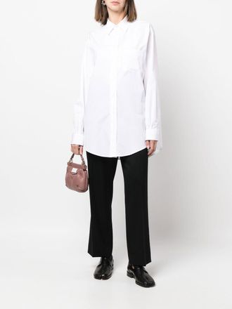 Maison Margiela Longline Poplin Shirt - White