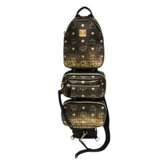 MCM Pre-owned Triple Body Bag - - Pre-owned - Herren - Braun - ONE SIZE