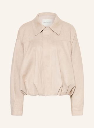 Grace & Mila Grace & Mila Jacke Verve In Lederoptik beige