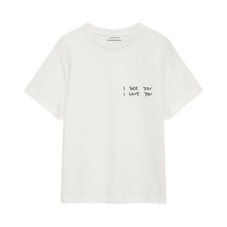 Anine Bing Femme, Tops, Blanc, Taille: 38 FR Shelly Tee