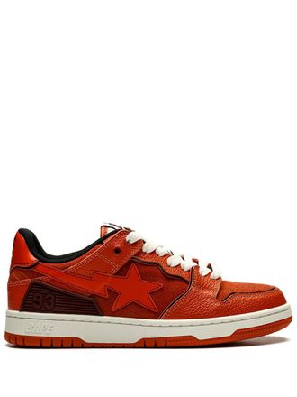 A Bathing Ape Sneakers mit Logo-Patch - Orange
