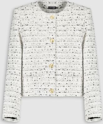 Jeanne Vouland Veste Jazz Tweed Noir Blanc