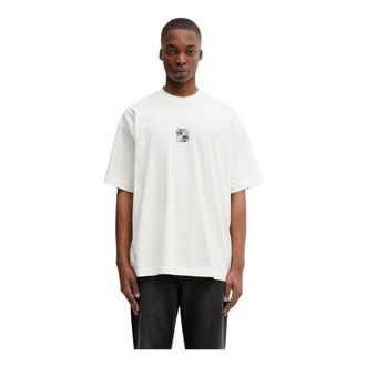 VETEMENTS Biker Cross Logo T-Shirt - - Tops - Herren - Wei&szlig; - S