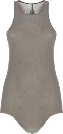 Rick Owens Femme, Tops, Gris, Taille: 38 FR Temple Basic Rib Tank