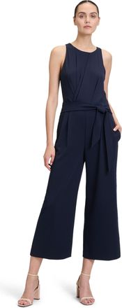 Vera Mont Damen Jumpsuit mit Bindegürtel 38, Night Sky