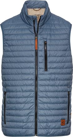Camel Active Herren Steppweste - Puffer Weste | wasserabweisend & winddicht | Recycelt Elemental Blau, menswear-58