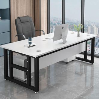 Generic Stabiler Schreibtisch Industrieller Schreibtisch Mit Robustem Metallgestell for Das Heimbüro Arbeitsplatz,PC Tisch for Büro Heimbüro Arbeitszimmer Woh