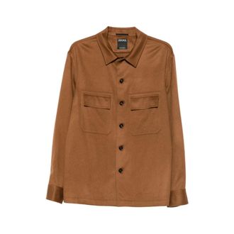 Ermenegildo Zegna Oasi Kaschmir Overshirt - - Jackets - Herren - Braun - L