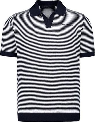 Karl Lagerfeld Herren Polo-Shirt blau