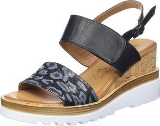 Piazza 910074-01, Damen-Sandalen, Schwarz, 39 EU