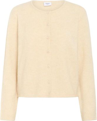Saint Tropez LarnaSZ Cardigan - - Knitwear - Damen - Beige - 2XL
