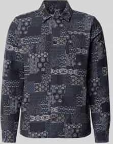 Les Deux Regular Fit Hemdjacke in Denim-Optik