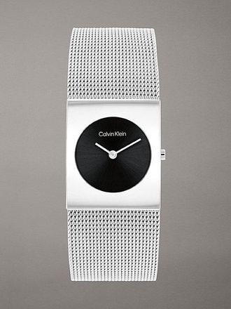 Calvin Klein Montre-bracelet g&eacute;om&eacute;trique en maille