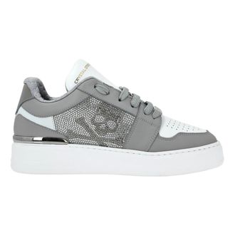 Philipp Plein Baskets Lo-Top en Cuir Cristal Skull&Bones - unisex - Chaussures - Multicolore - Taille: 39 EU