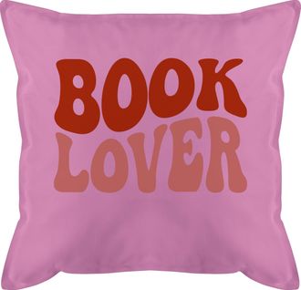 Shirtracer Kissen 50x50 - Statement - Geschenk Booklover Geschenke B&uuml;cherliebhaber Geschenk B&uuml;cherwurm Geschenkidee Leseratte I Book Lover retro 70er Jahre - 50 
