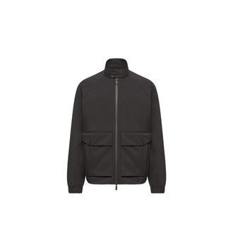 Moncler Moncler Hasteinen Short Down Jacket, Men, Black, Size: 0
