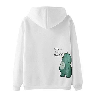 Generic Lot de 2 pulls &agrave; col en V pour femmes et hommes - Sweats dinosaures pour amoureux - Sweats assortis pour les couples - Mariage - Anniversaire - Ensemb