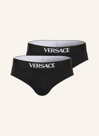 Versace 2er-Pack Slips schwarz