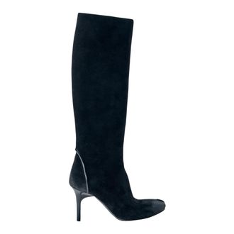 CAPASA MILANO Wildleder-Stiefel bis zum Knie - - Shoes - Damen - Schwarzk - 36 EU
