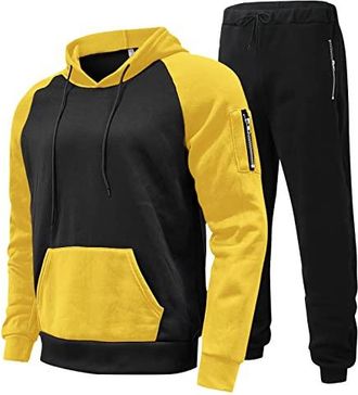 Generic Bauzuoyo Y2k Surv&ecirc;tement pour homme - Manches longues - Avec capuche - Surv&ecirc;tement pour le football, la gym, le sport, le hip hop, streetwear, bloc de