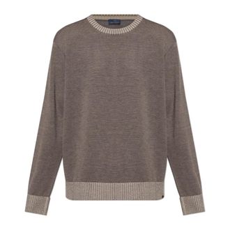 Paul & Shark Homme, Pulls, Brun, Taille: XL Pull en laine avec encolure ras du cou