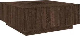 vidaXL Vidaxl - Table basse ch&ecirc;ne marron 100x100x40 cm bois ding&eacute;nierie