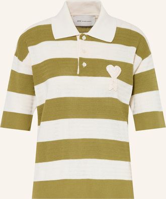 Ami Ami Paris Strick-Poloshirt beige
