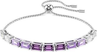 Swarovski Swarovski Unisex Matrix Tennis-Armband Violett 5707199 - - Accessories - unisex - Grau - ONE SIZE