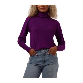 Notre-V Basic Strickbluse - - Knitwear - Damen - Lila - 2XL