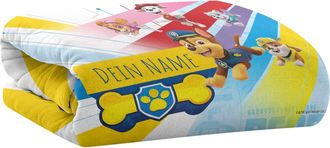 Picanova PAW Patrol Pups Decke mit Name 150x100cm - Personalisierte Kuscheldecke für Kinder - Premiumqualität Fleecedecke 510g/qm - Unschlagbar Weich Und Gemüt