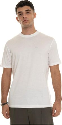 Emporio Armani Homme, Tops, Blanc, Taille: S T-shirt Logo