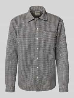 Redefined Rebel Regular Fit Hemdjacke mit Woll-Anteil und Label-Detail Modell Chen