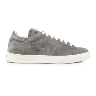 Kiton Wildleder-Sneaker mit Schn&uuml;rung - - Shoes - Herren - Grau - 43 EU