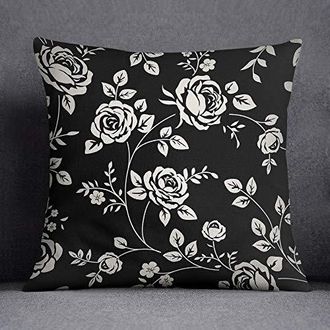 Bonamaison Le Jardin du Lin Kissenh&uuml;llen, Cotton, Mehrfarbig, 45x45